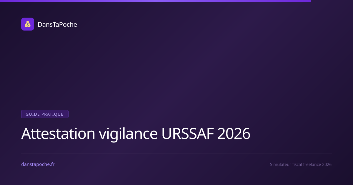 Attestation de vigilance URSSAF 2026 : comment l'obtenir par statut